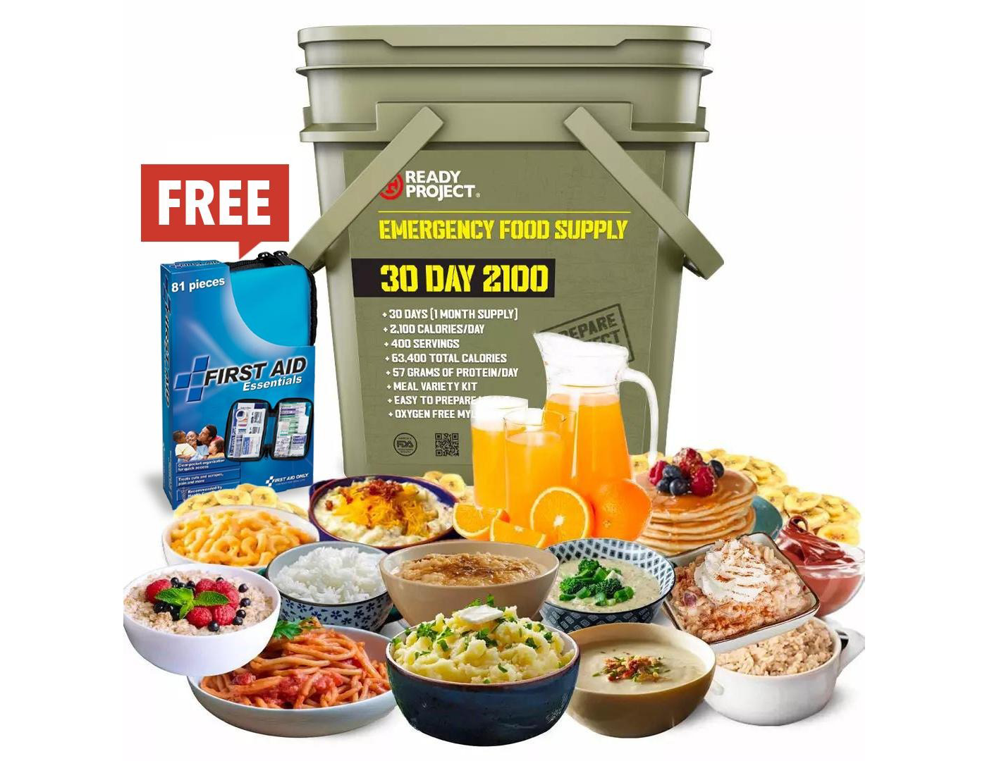 Limited Time Only! $60 Off Ready Project 30 Day Emergency Food Kit wit ...
