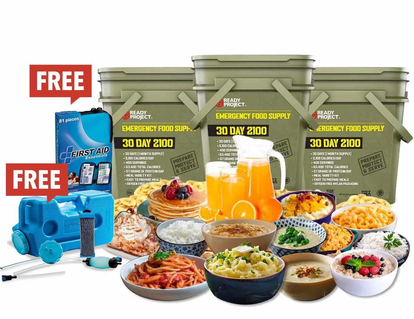 Limited Time Only! $780 Savings on Ready Project 3-Month Emergency Foo ...