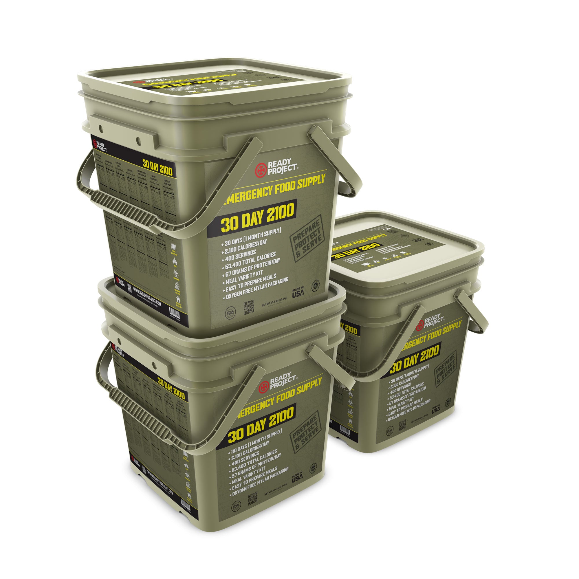 Emergency Food Storage Containers Emergency Food Kits|120 Serving