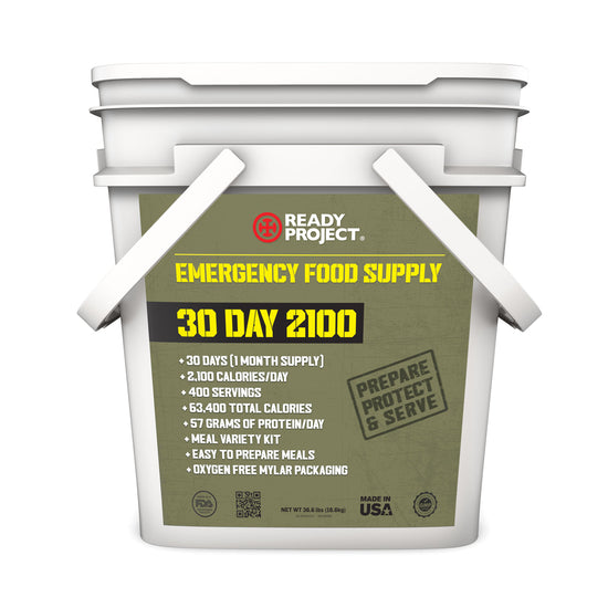 Ready Project® 1 Month / 30 Day 2100 Cal/Day (400 Serving Emergency Fo ...