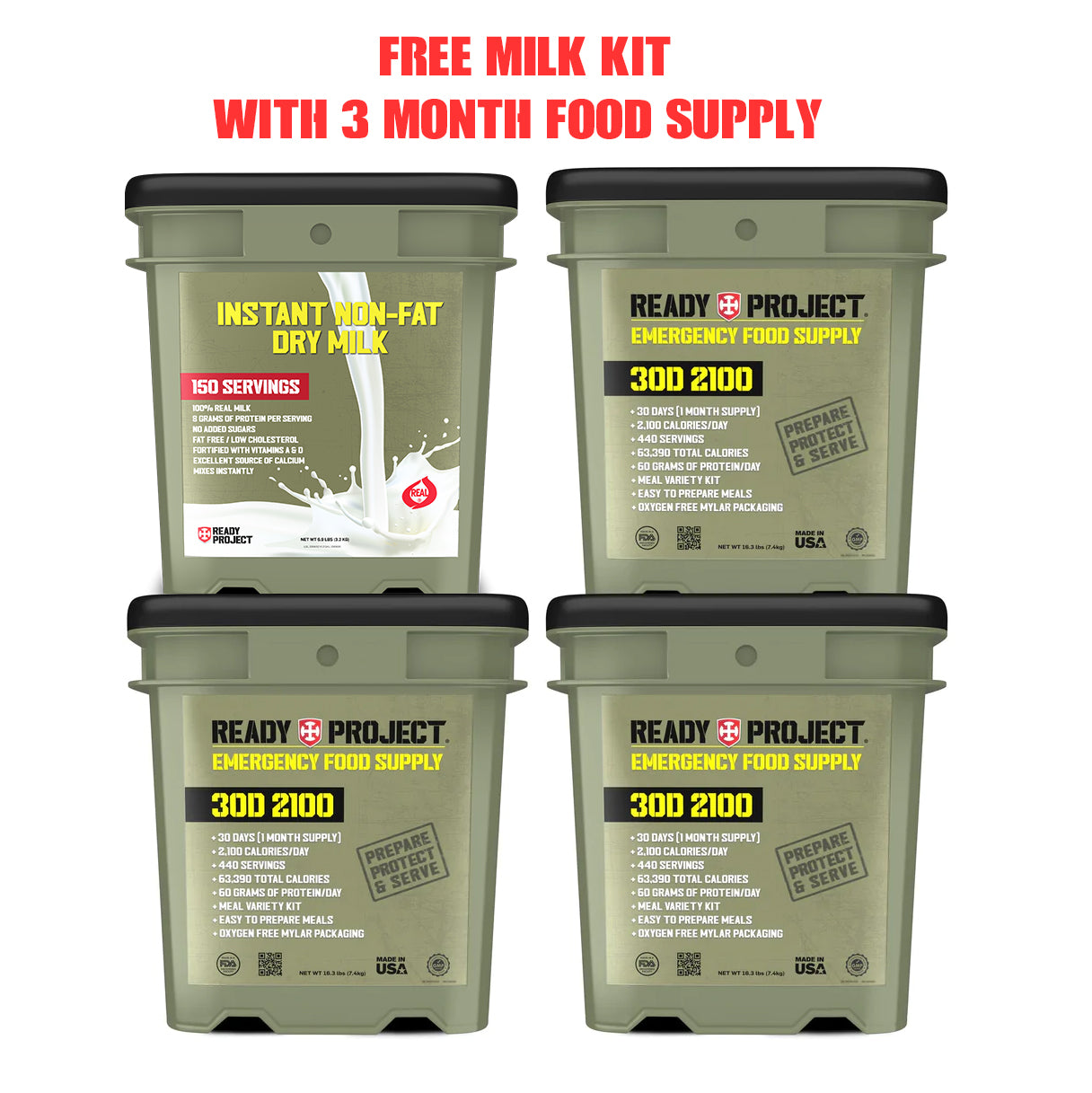 FREE MILK KIT WITH 3 MONTH FOOD SUPPLY – Ready Project